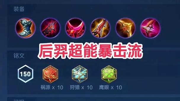 后羿暴击效果最高多少图标