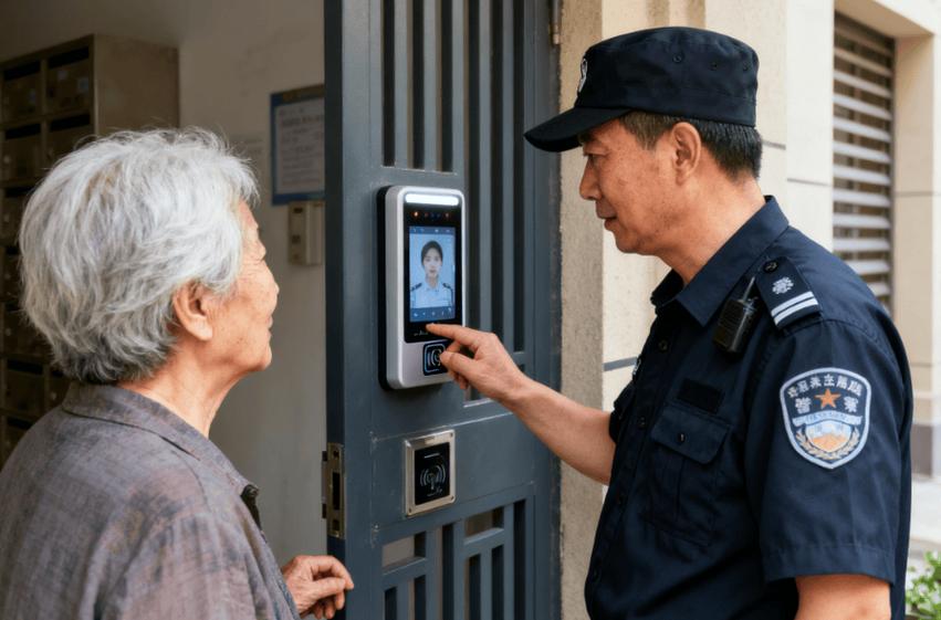人脸识别 小区图标