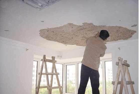 天花板掉了一块怎么补图标