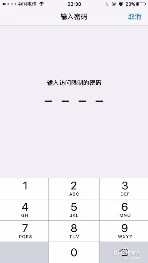 苹果手机访问限制密码忘了图标