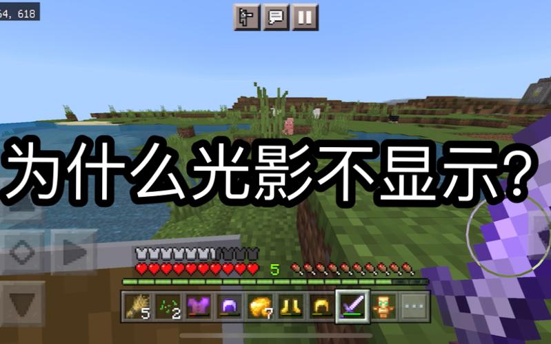 我的世界开了光影不显示图标