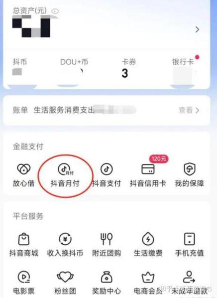 找不到抖音月付付款码截图