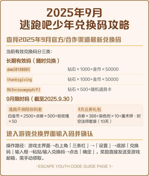 逃跑吧少年最新总换码截图