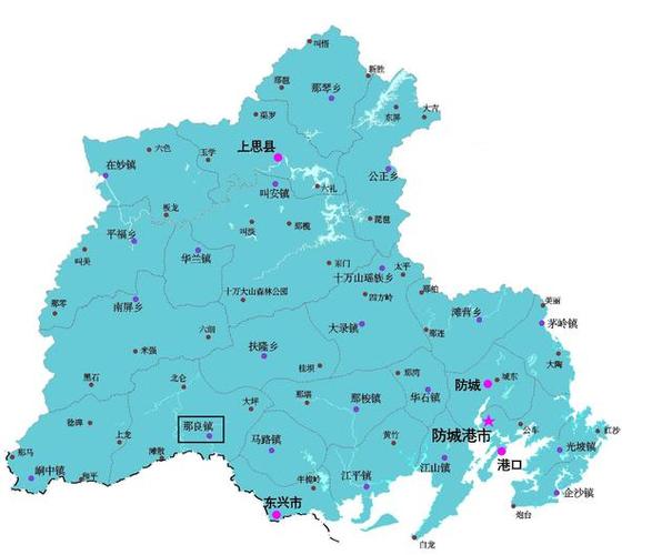 防城港市地图高清版