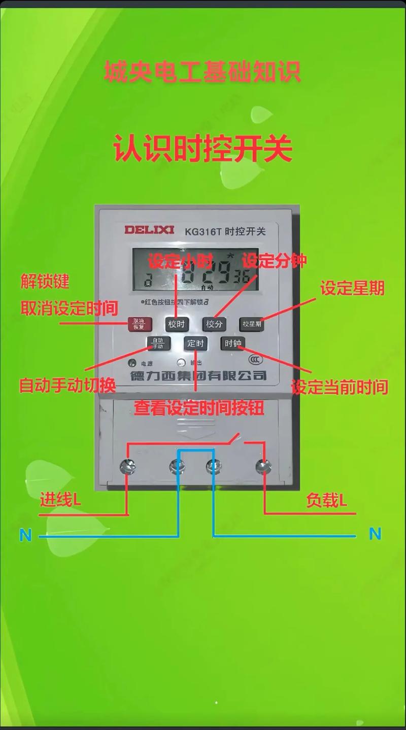 cnoy微电脑时控开关怎么设置图标