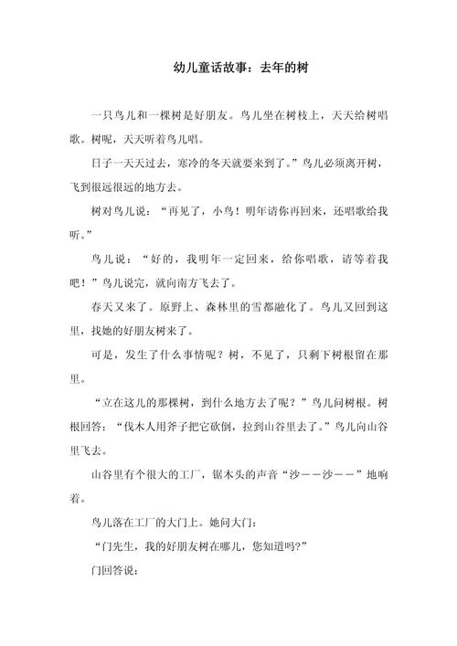 去年的树是一篇什么故事图标