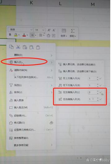 怎样在表格里在中间再加一列图标