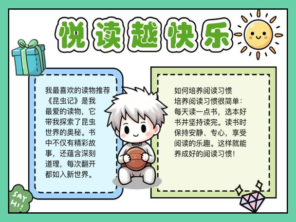 手抄报热爱阅读图标