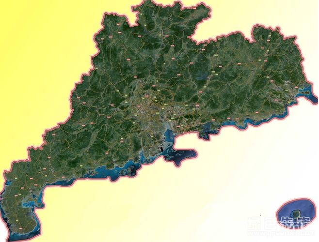 广东省高清卫星地图截图
