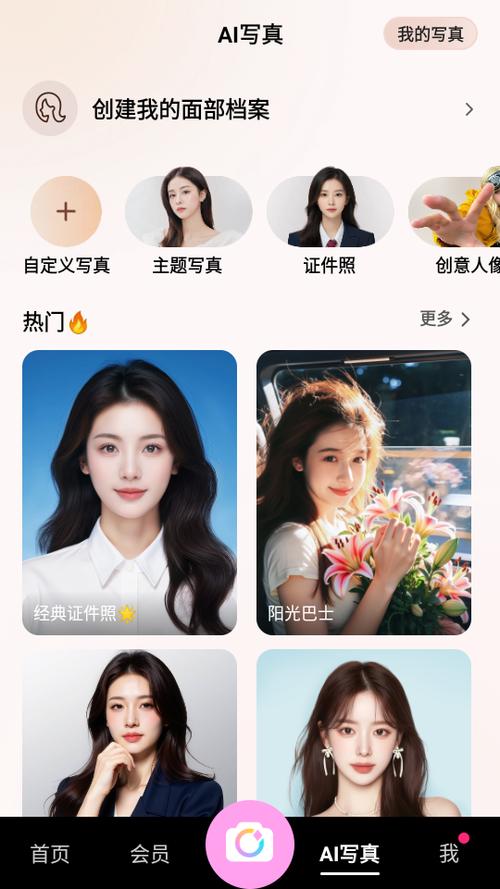 美颜相机一键美颜图标