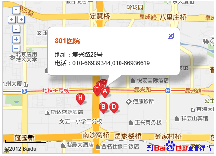 北京301医院在北京哪个区什么位置图标