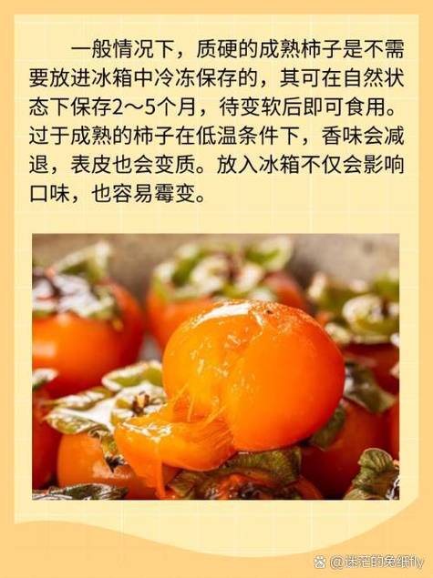 熟透的柿子可以放冰箱冷冻吗图标