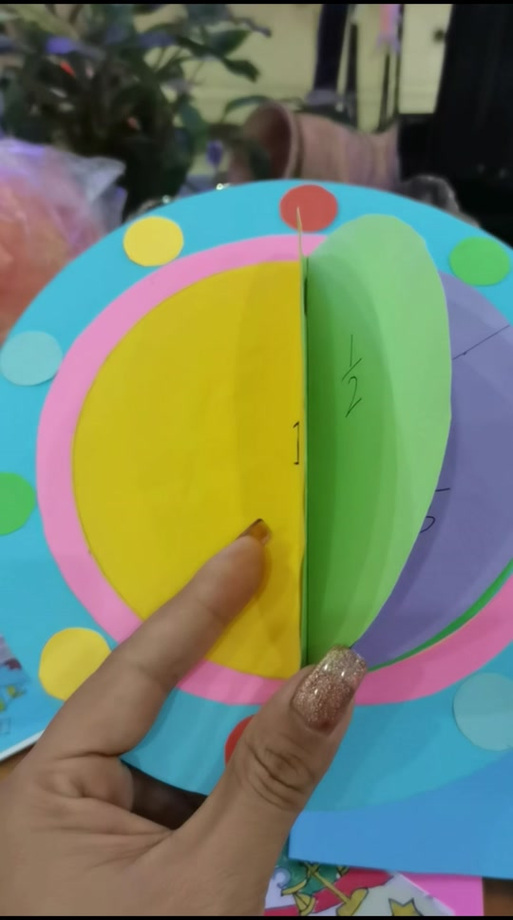 三年级分数数学创意手工截图