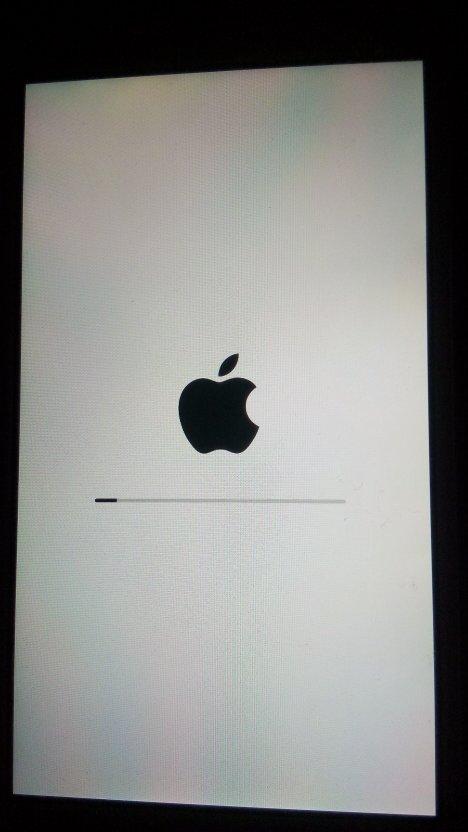 苹果重启卡在logo画面截图