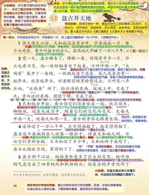 盘古开天地的意思