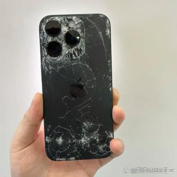 苹果手机摔了一下出现一块黑色图标