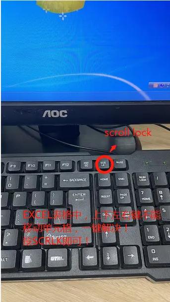 按上下键单元格不移动图标