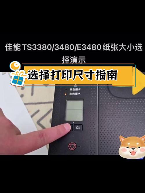 佳能打印机每次都要选择纸张图标