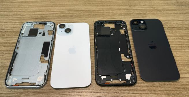苹果原装后盖跟非原装截图
