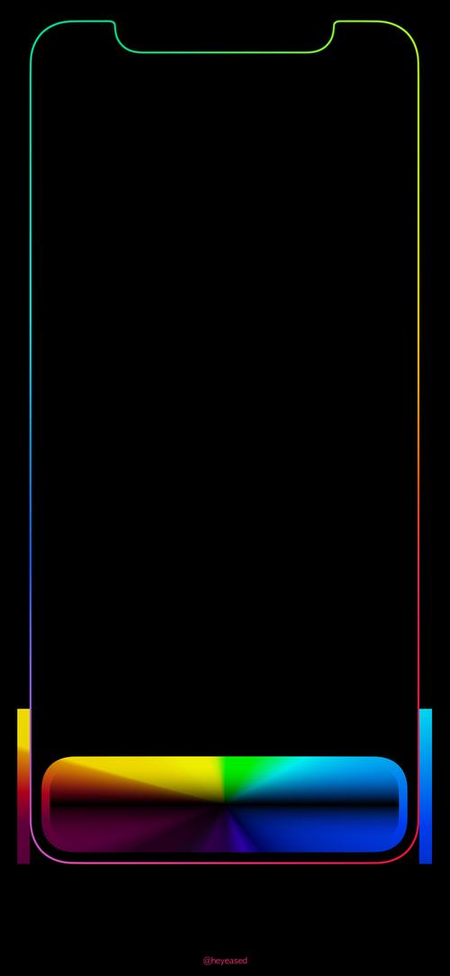 iPhone X边缘跑马灯图标
