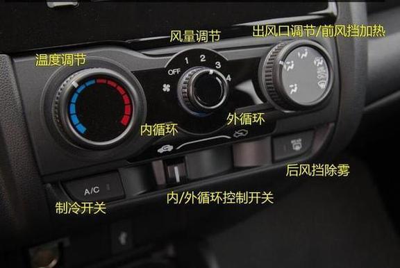 车空调按钮开关在哪里图标