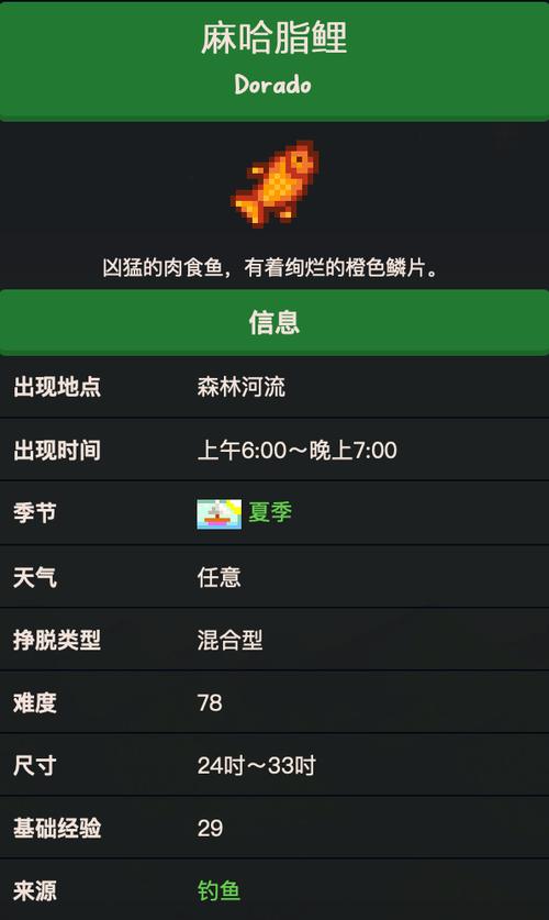 星露谷物语鲤鱼在哪钓图标