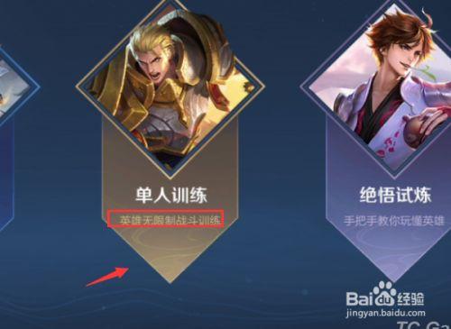 王者荣耀单人训练截图