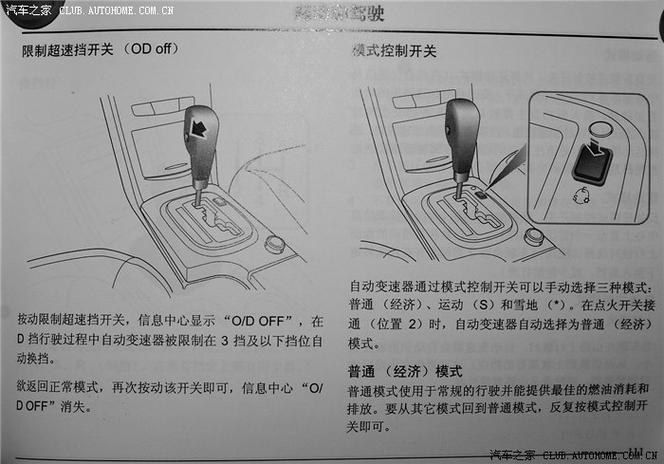 自动挡的挡位介绍图标