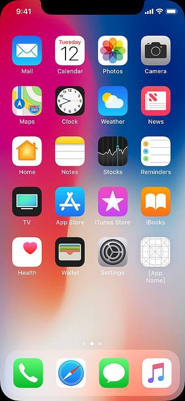 iphone主屏幕图标大小截图