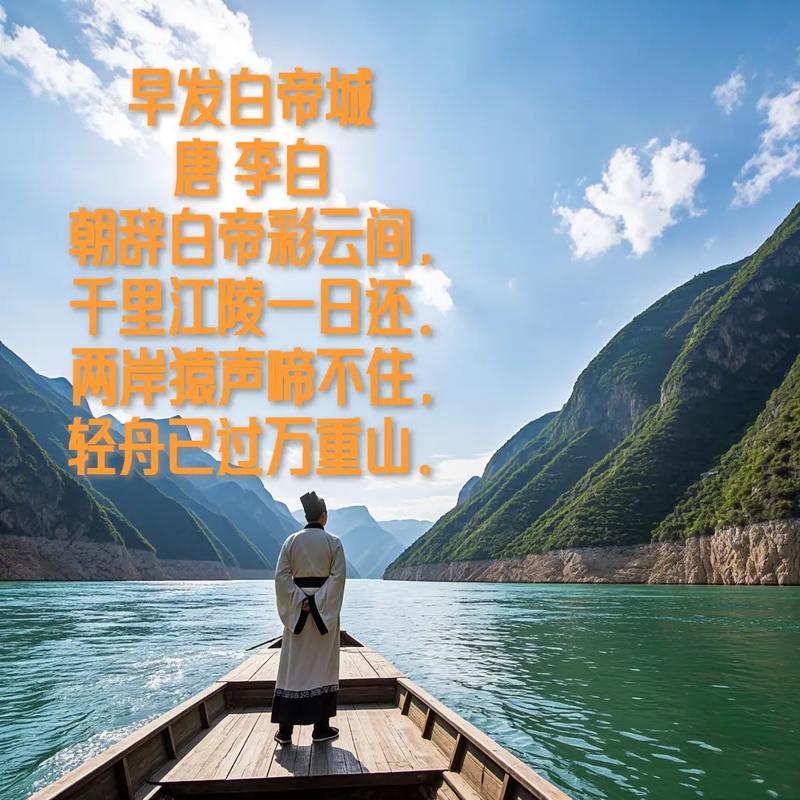 李白白帝城诗句图标