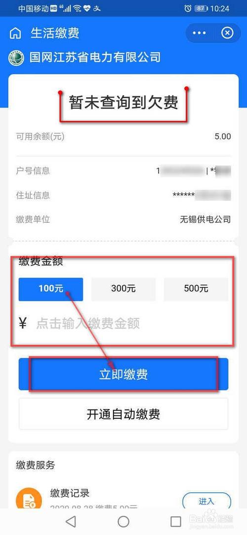 电费怎么查上次缴费记录图标
