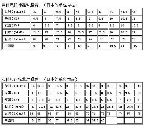男鞋27码是40几码图标