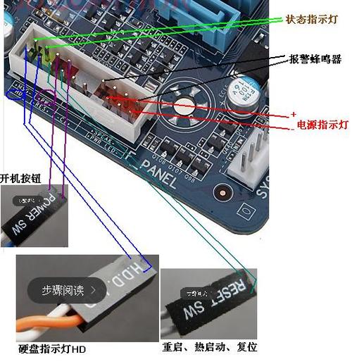 技嘉主板开机插线图标