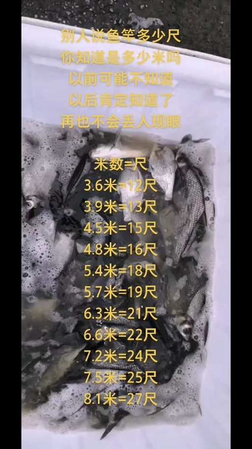 鱼竿的尺寸换算图标