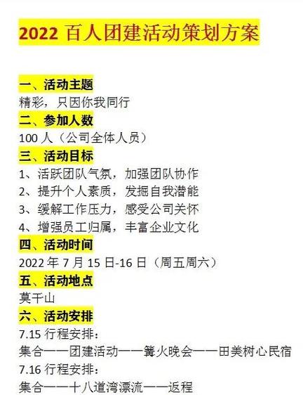 一份完整的活动策划团建图标