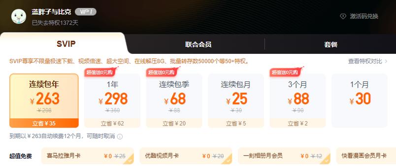 某盘超级会员共享截图