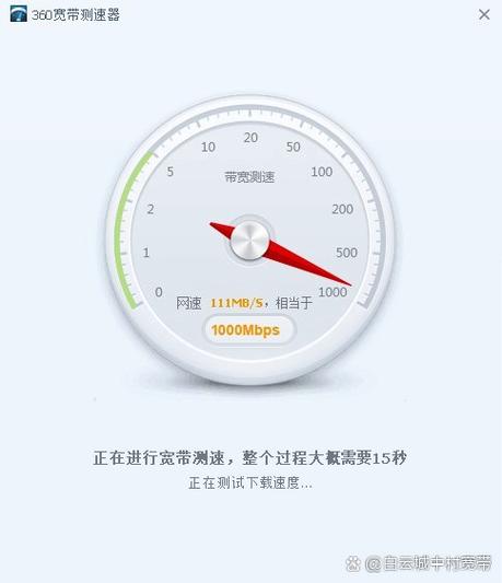 中国移动网速测试截图