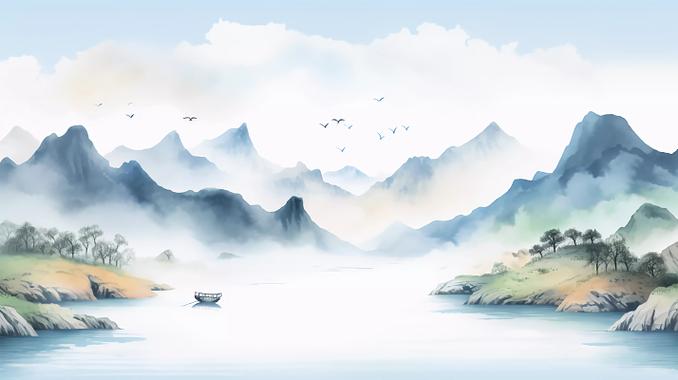 水墨山水画截图