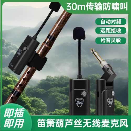 长笛专用无线麦克风图标