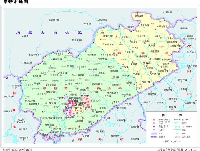 阜新市详细地图图标