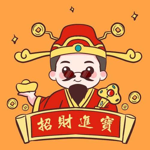 2021暴富财神爷头像图标