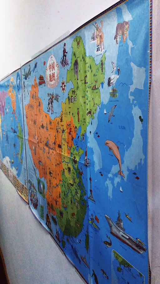 地图如何固定在墙上截图