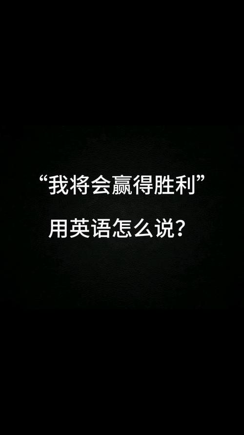 我要赢的英文截图