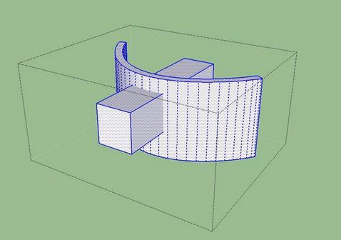 sketchup墙体开洞