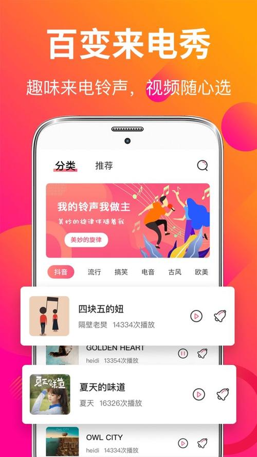七彩来电秀视频铃声每个月免费使用