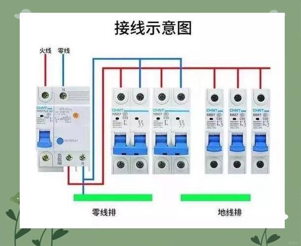 家用电闸开关接线图解图标