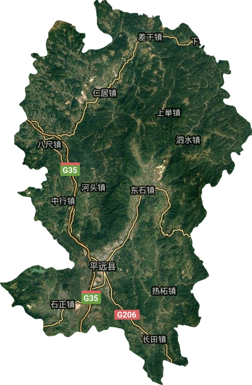 平远县地图全图图标