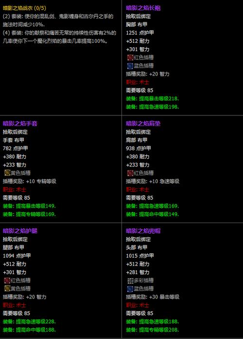 怀旧服术士配装图标