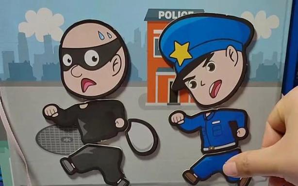 警察叔叔捉小偷图标