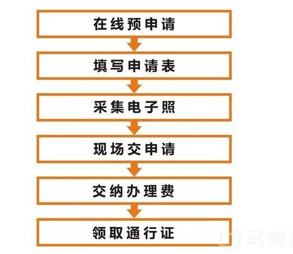 电子通行证办理流程图标